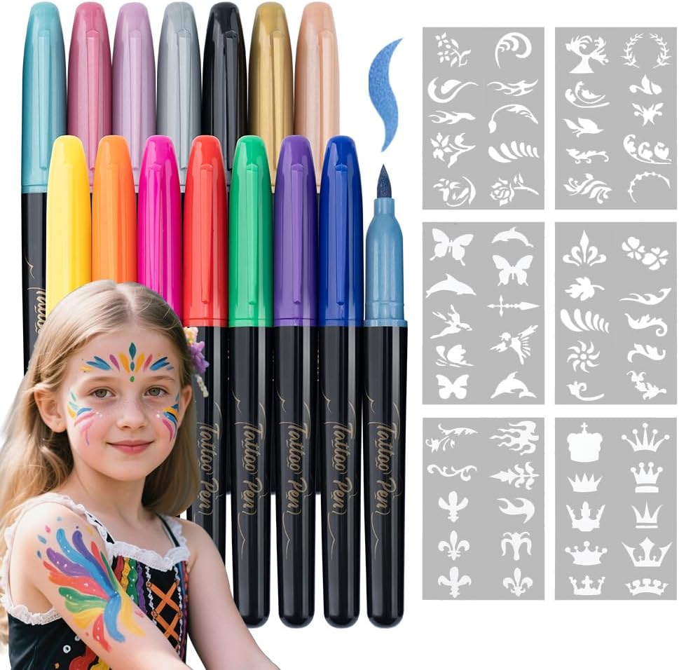 Transon Temporary tattoo Body Marker for Face Painting Body Painting 1