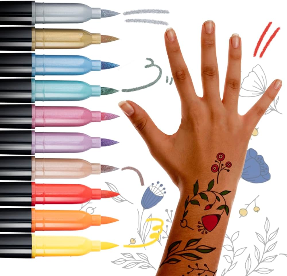 TRANSON Temporary tattoo Body Marker for Face Painting Body Painting 1 ...