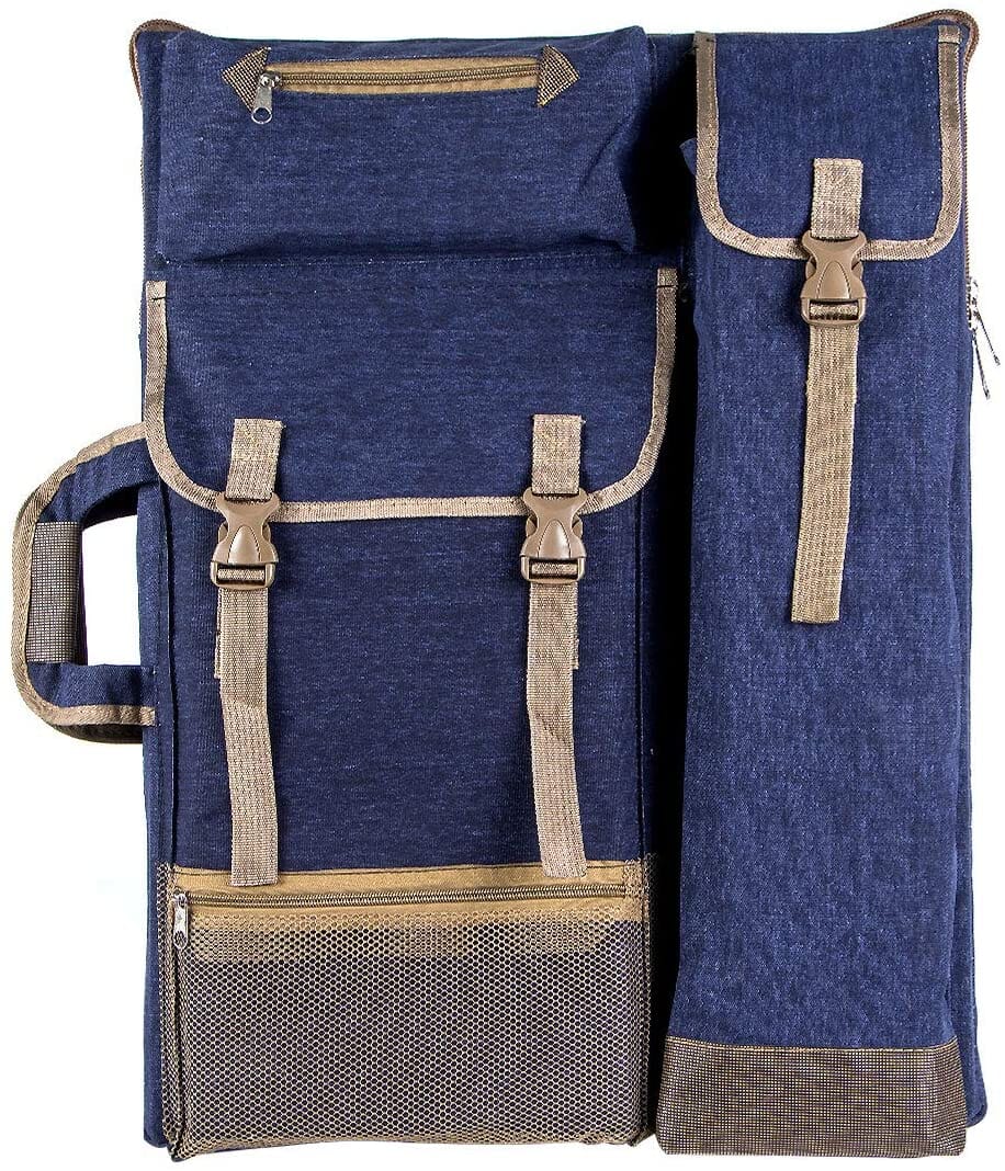 Transon Artist Backpack Art Portfolio Bag 26” x 19.5” Navy Blue